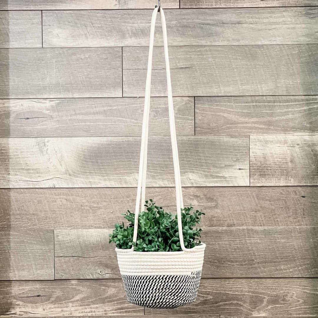 Long Hanging Woven Planter - Piper Classics