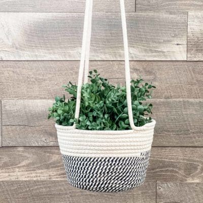 Long Hanging Woven Planter - Piper Classics