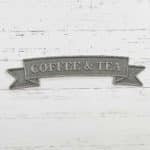 Coffee & Tea Metal Banner Sign - Piper Classics