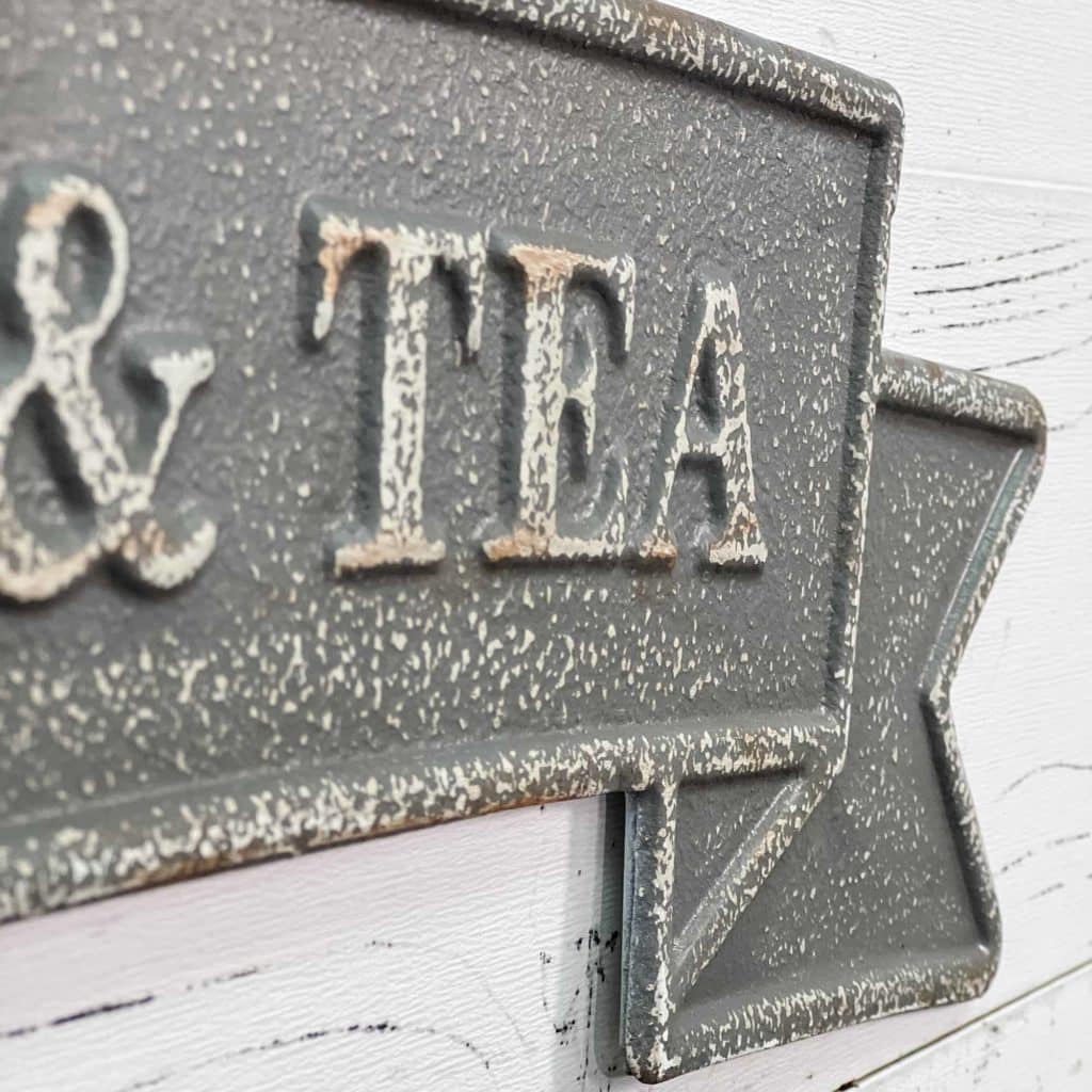 Coffee & Tea Metal Banner Sign - Piper Classics