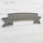 Coffee & Tea Metal Banner Sign - Piper Classics