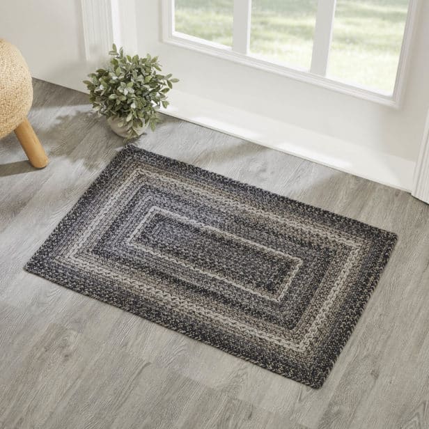 Sawyer Mill Black White Jute Rugs With Pad - Piper Classics