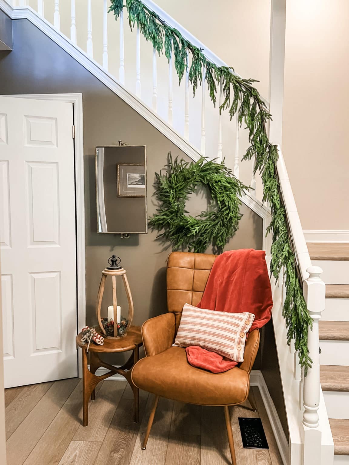 Real Touch Norfolk Pine Garland with Loop for Easy Display- 15'