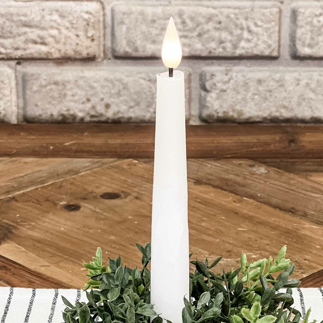 Ivory LED Taper Candle - Piper Classics