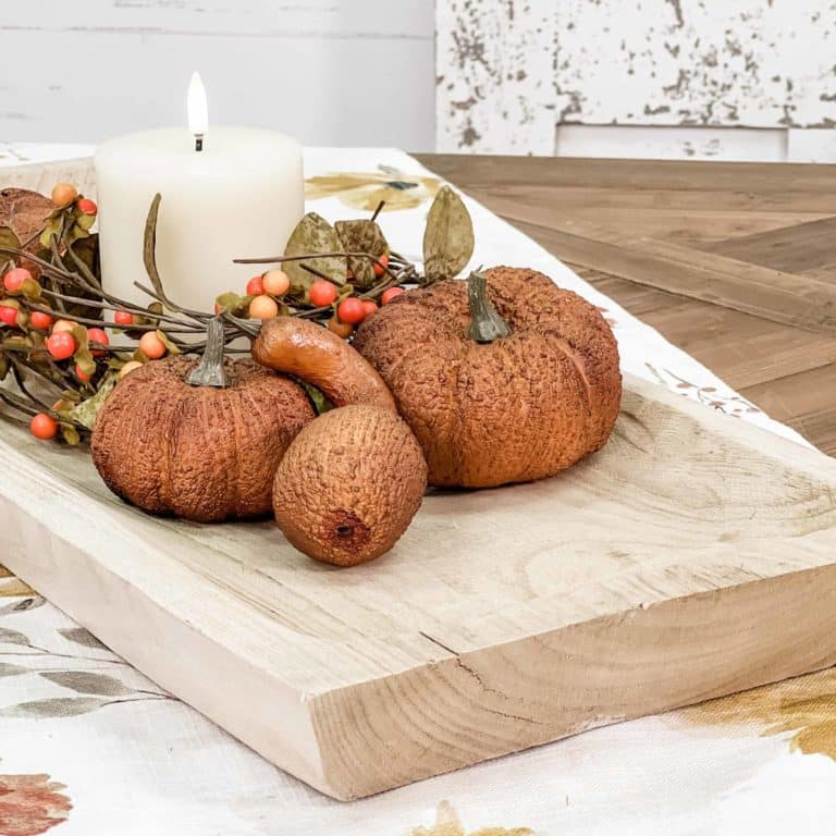 Long Rectangular Pale Natural Wooden Tray - 24″L x 10.2″W x 2.0″T