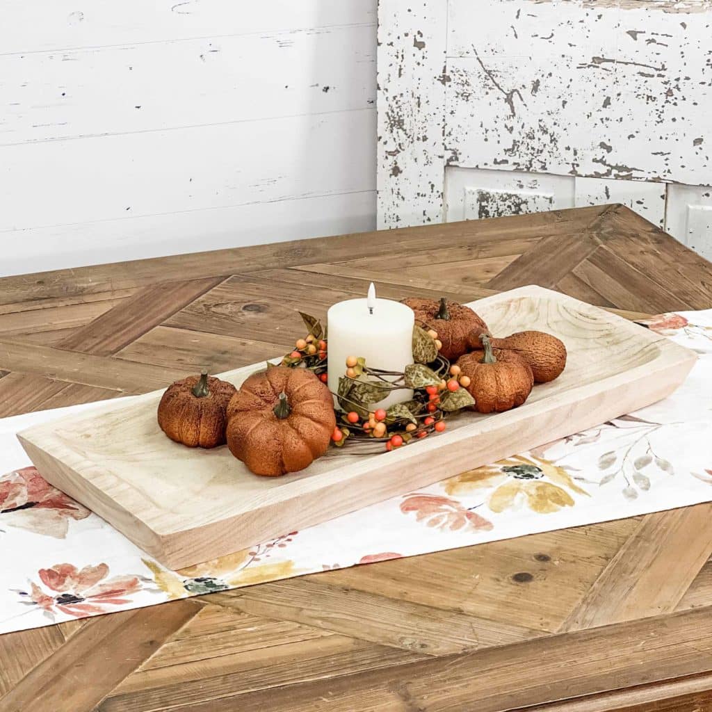 Long Rectangular Pale Natural Wooden Tray - 24″L x 10.2″W x 2.0″T