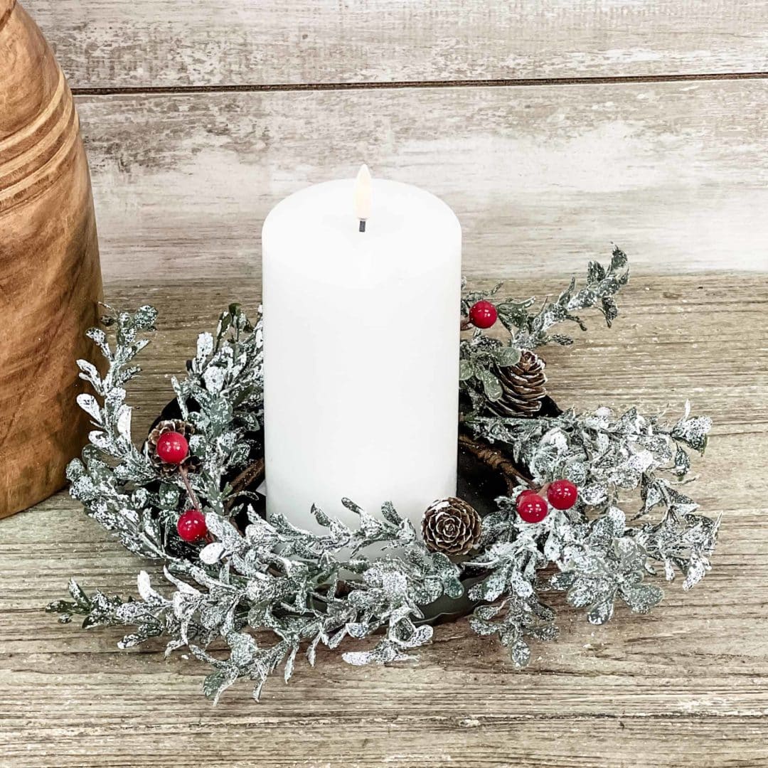 Red Bearberry Candle Ring - Piper Classics