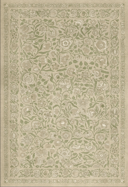 Antique Floral - A Chilly Peace Vinyl Floor Cloths - Piper Classics