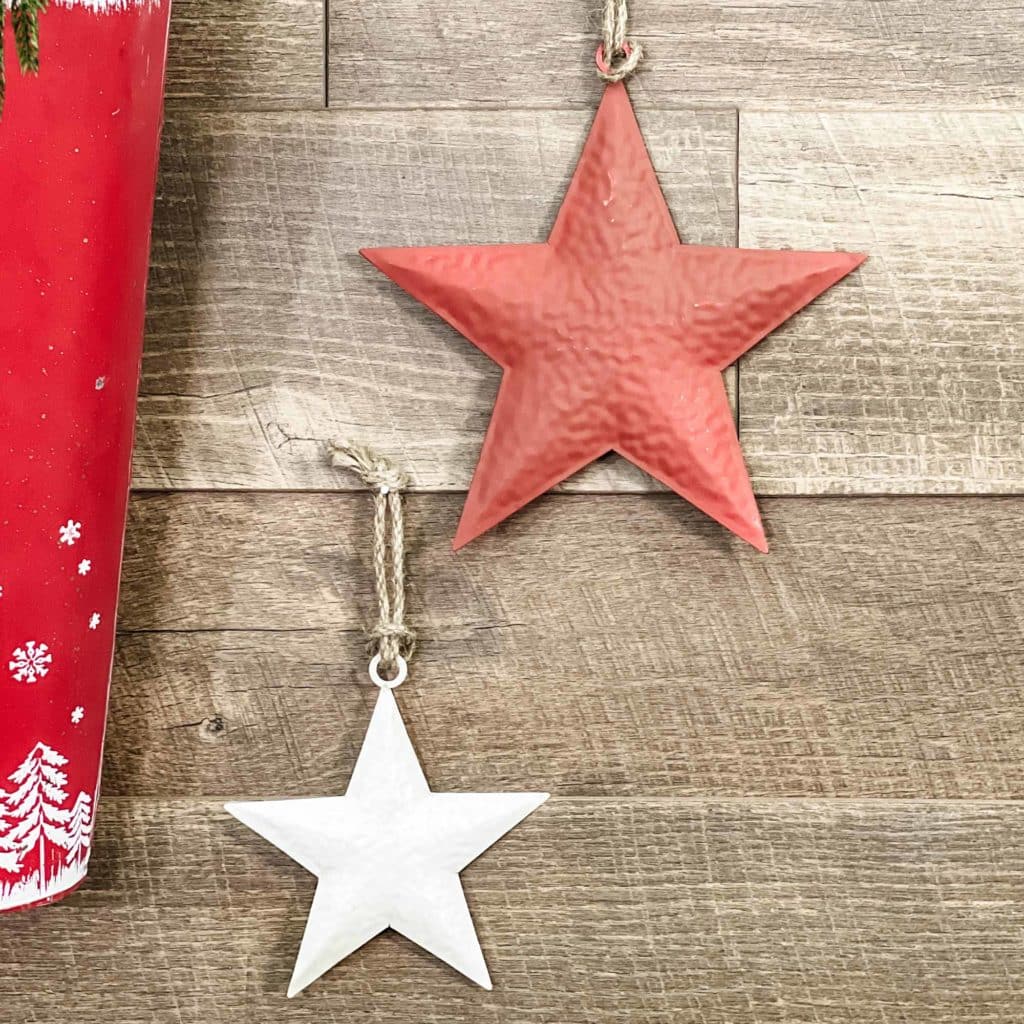 Red Metal Star Ornament - 8.5" - Piper Classics