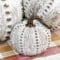 White & Tan Beaded Rib Pumpkin - Small - Piper Classics