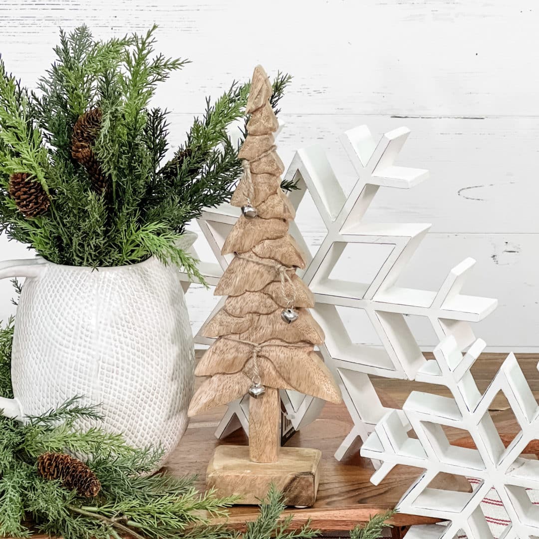 Carved Mango Wood Tree w/ Bells - Piper Classics