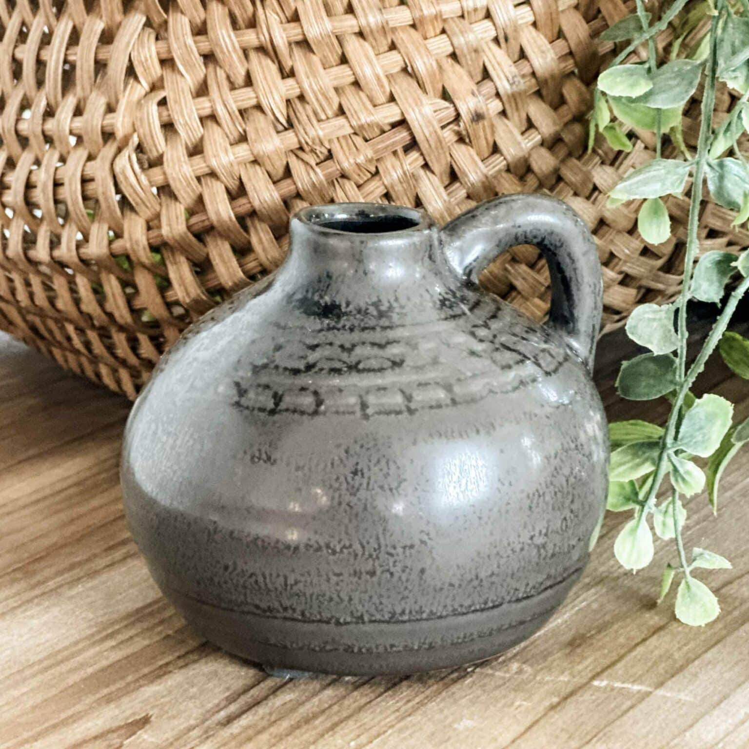 Brown Ceramic Jug w/ Handle - Piper Classics