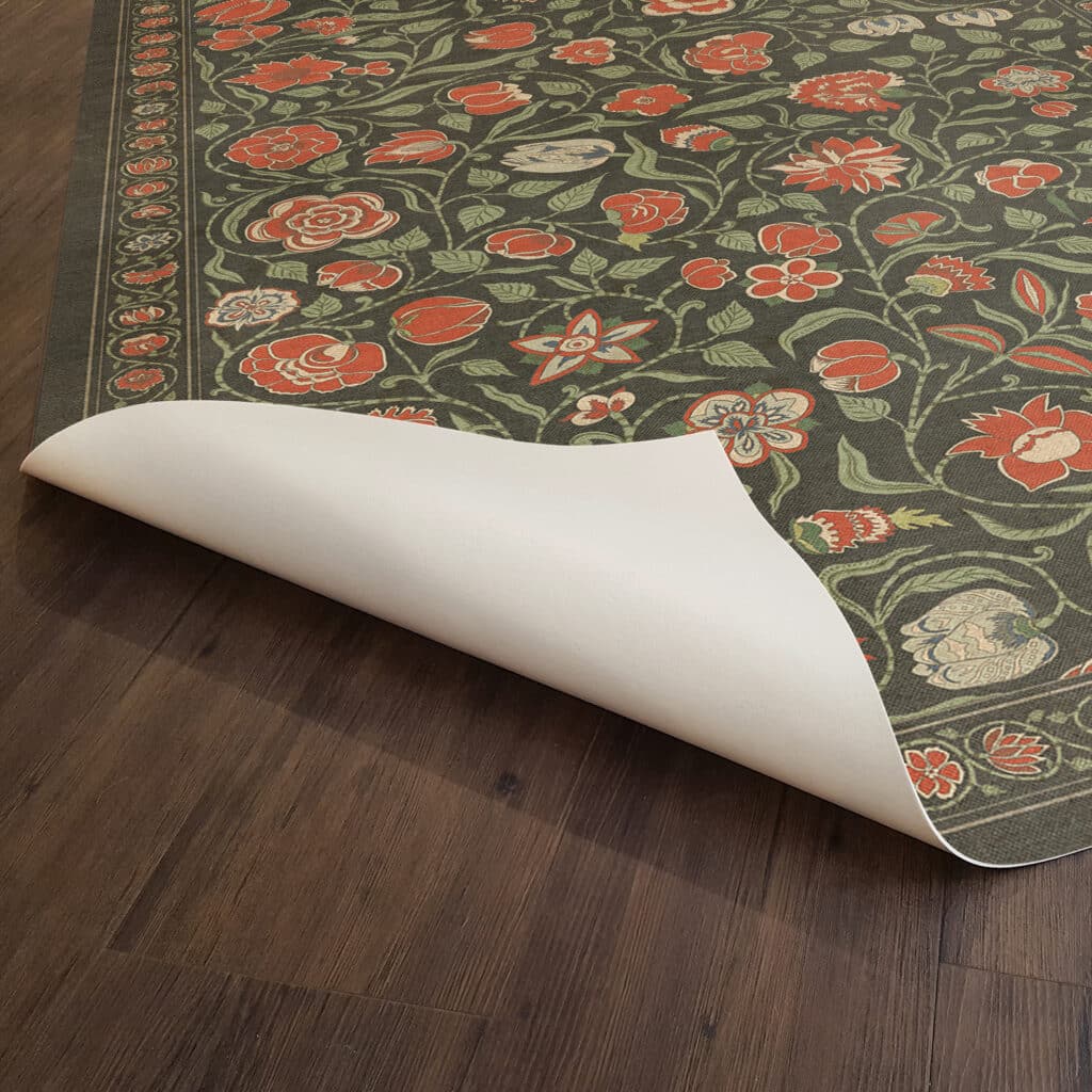 Antique Floral - Where You Go I Will Go Vinyl Floor Cloths - Piper Classics