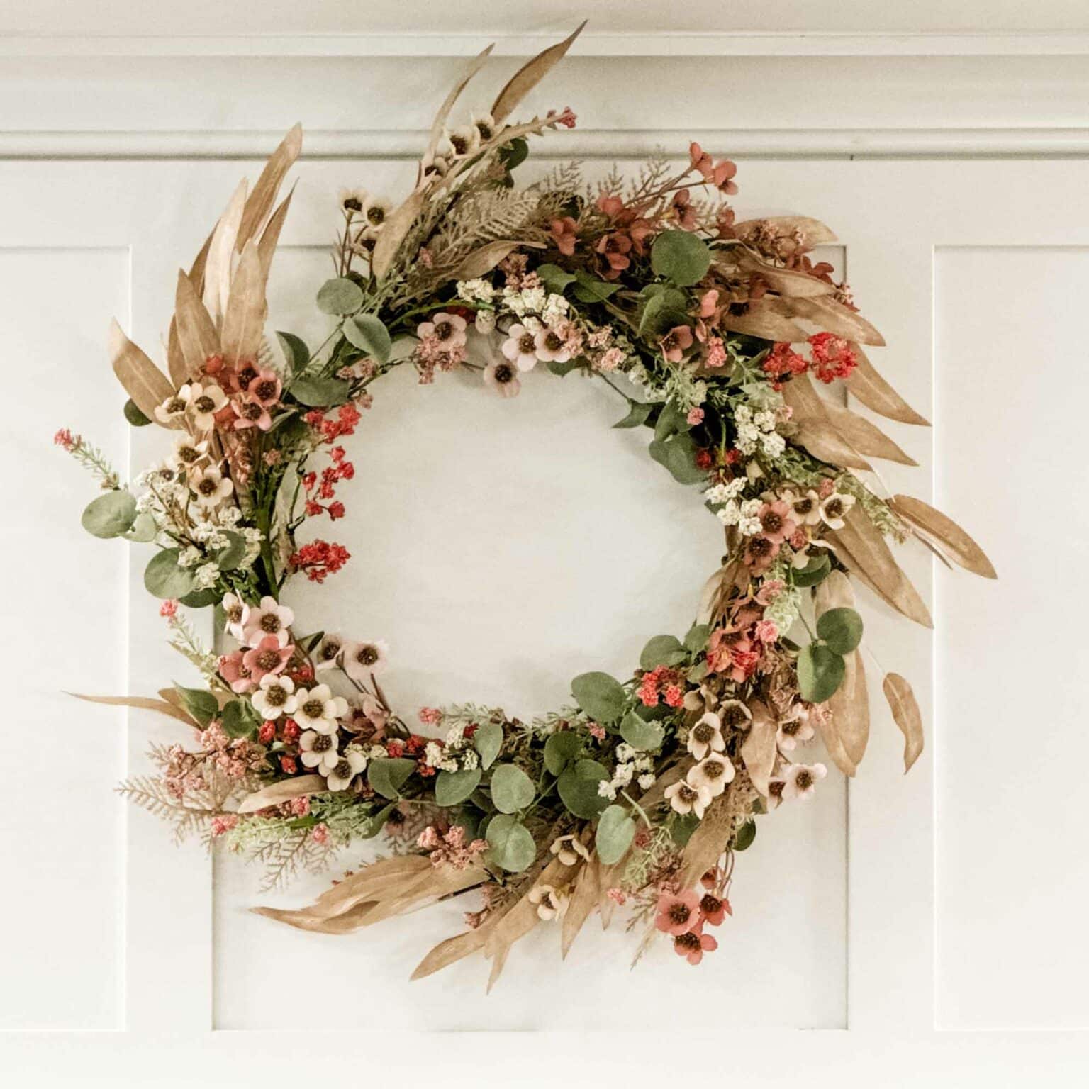 Rust Flower Eucalyptus Wreath - Piper Classics