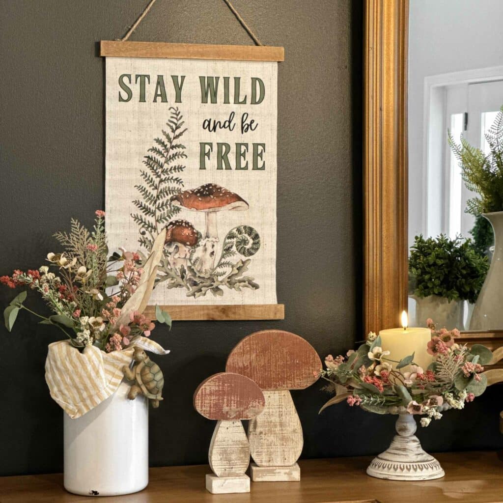 Grow Wildly Mushroom Banner - Piper Classics