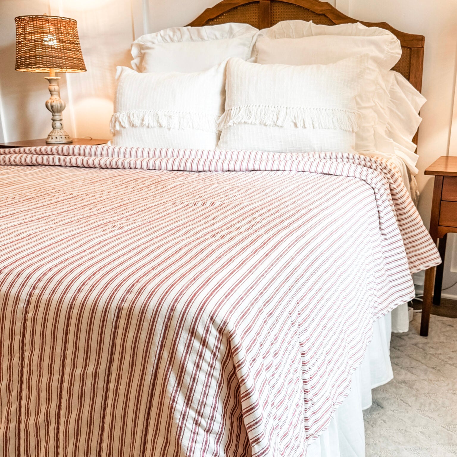 Timeless Ticking Red Quilts - Piper Classics