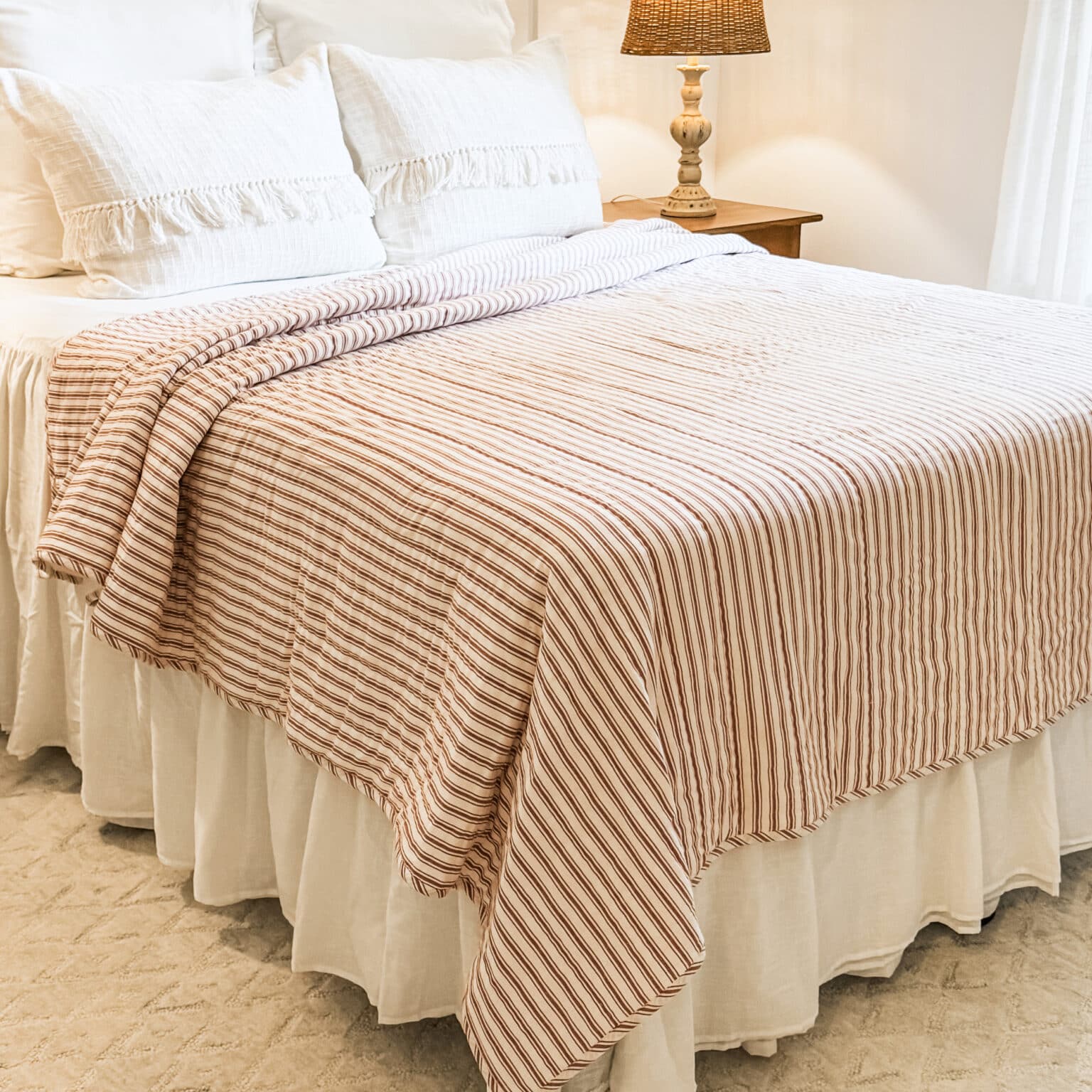 Timeless Ticking Red Quilts - Piper Classics