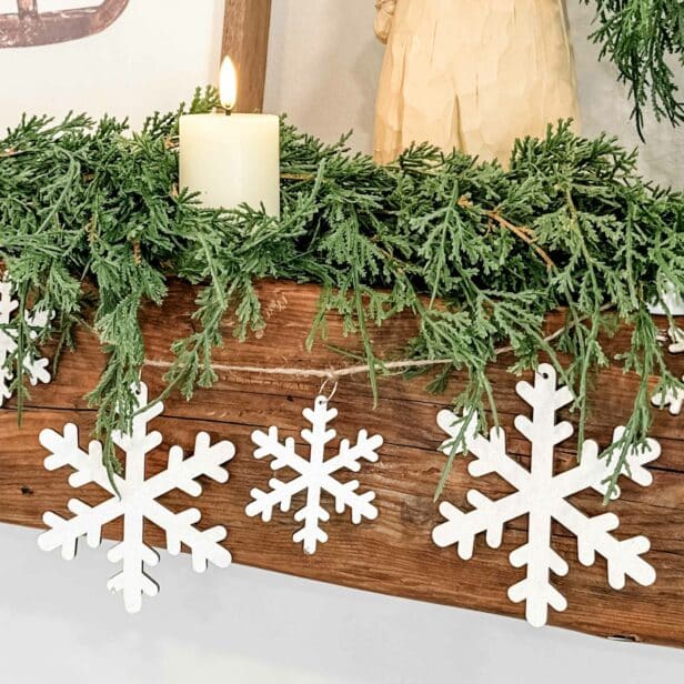 Wooden Snowflake Garland - Piper Classics