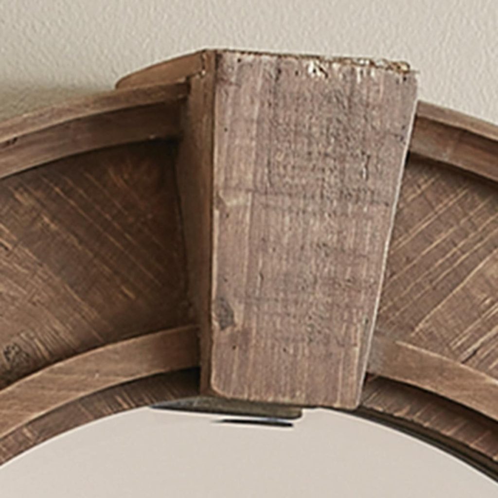 Oval Distressed Wood Mirror - Piper Classics