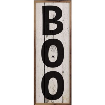 Distressed BOO Wooden Sign - Choose Black or White - Piper Classics